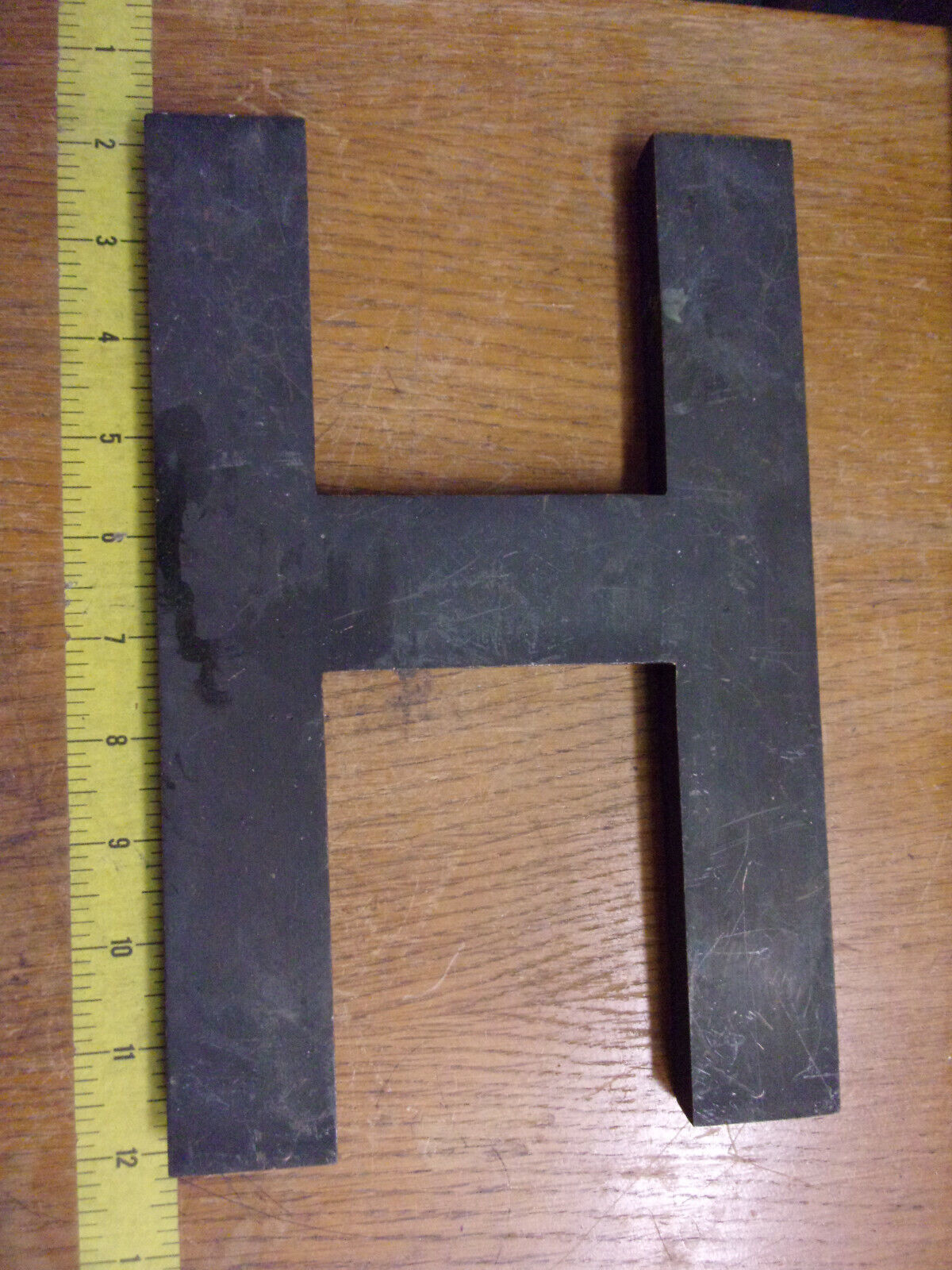 BRONZE LARGE LETTER ‘H’ Spanjer Brothers, Chicago 1940's - Other