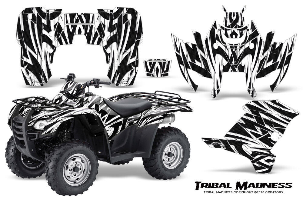 HONDA RANCHER AT 2007-2013 GRAPHICS KIT CREATORX DECALS TRIBAL MADNESS ...