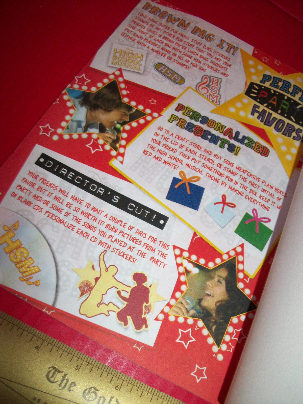 Disney HSM Activity Booklet High School Musical Event Party Planner ...