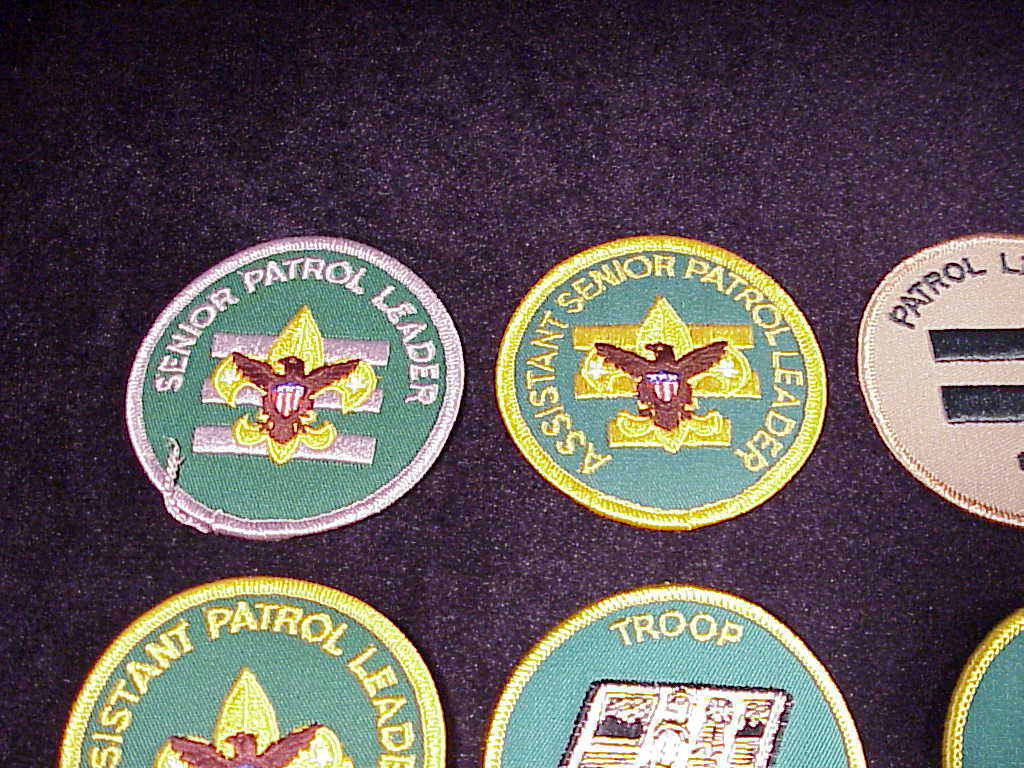Lot of 8 Older Boy Scouts Patches, Assistant Senior Patrol Leader ...
