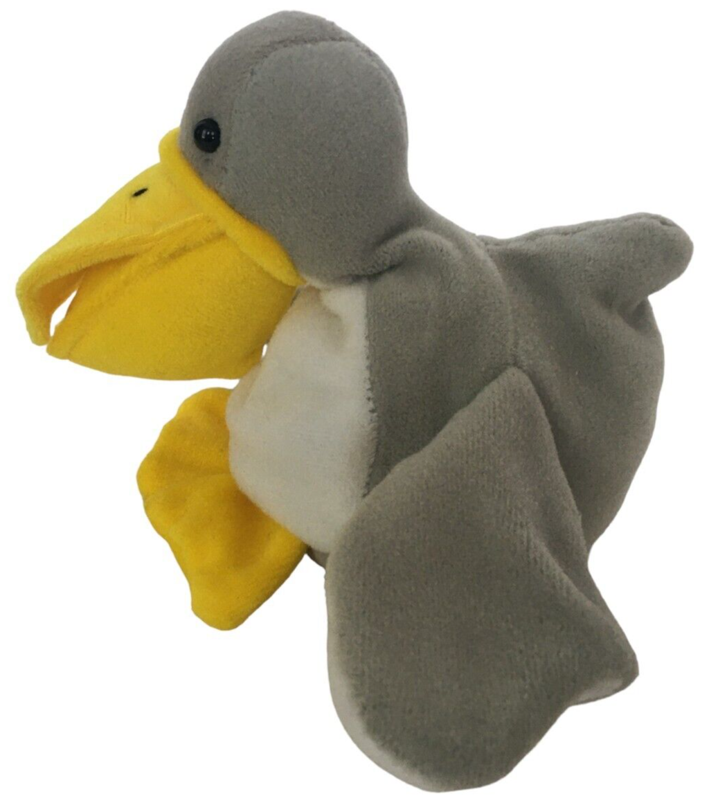 GMA Access Pelican Stuffed Animal Toy Bird Gray Plush Beanbag Beach ...