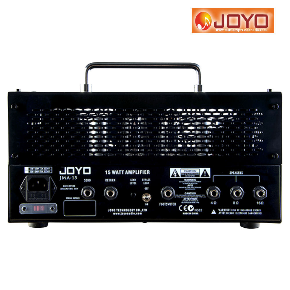 Joyo Tube Amp JMA-15 MJOLNIR All Tube Dual Channel 15 Watt Guitar Head ...