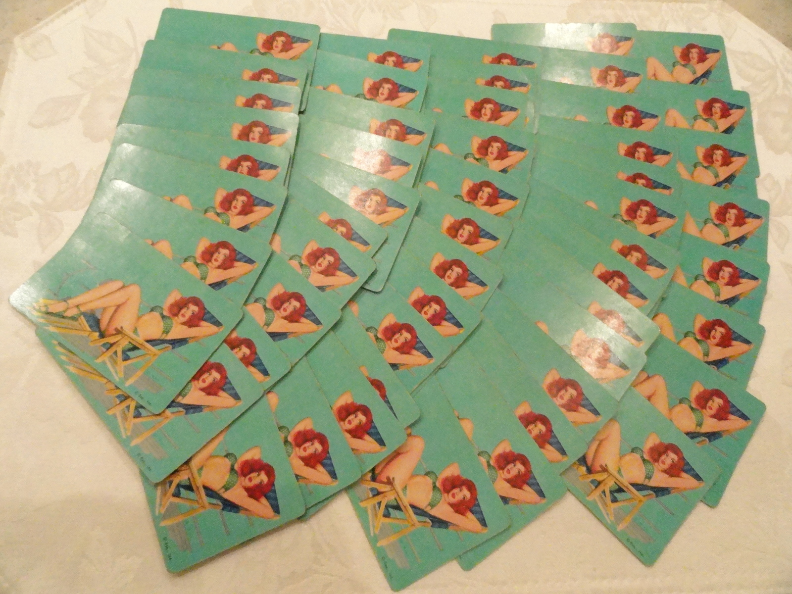 1940s Al Moore Pin Up Girl Esquire Playing Cards Complete Full Deck ...