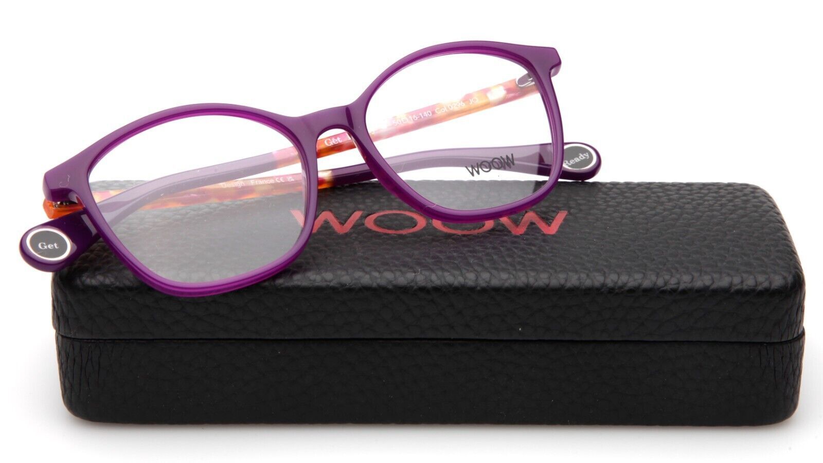 NEW WOOW Get Ready 2 Col 0296 Opaque Neon Violet EYEGLASSES 50-16-140mm B42mm - Eyeglass Frames