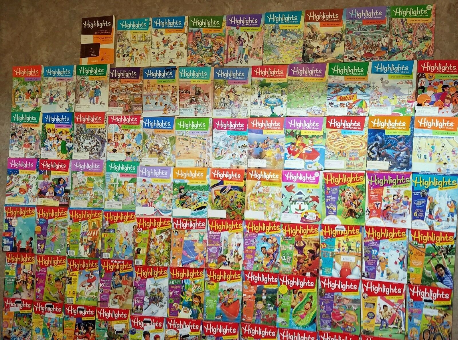 Lot of 81 Highlights Kids Magazine Teacher Library School Home ...