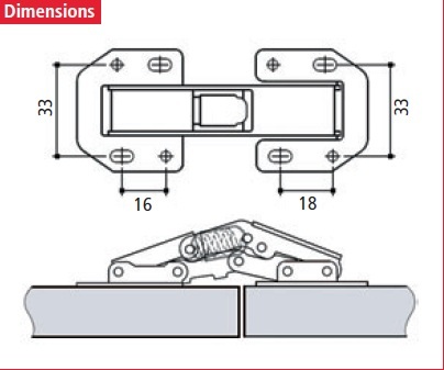 Concealed Hinge - 90 degree - Hinges