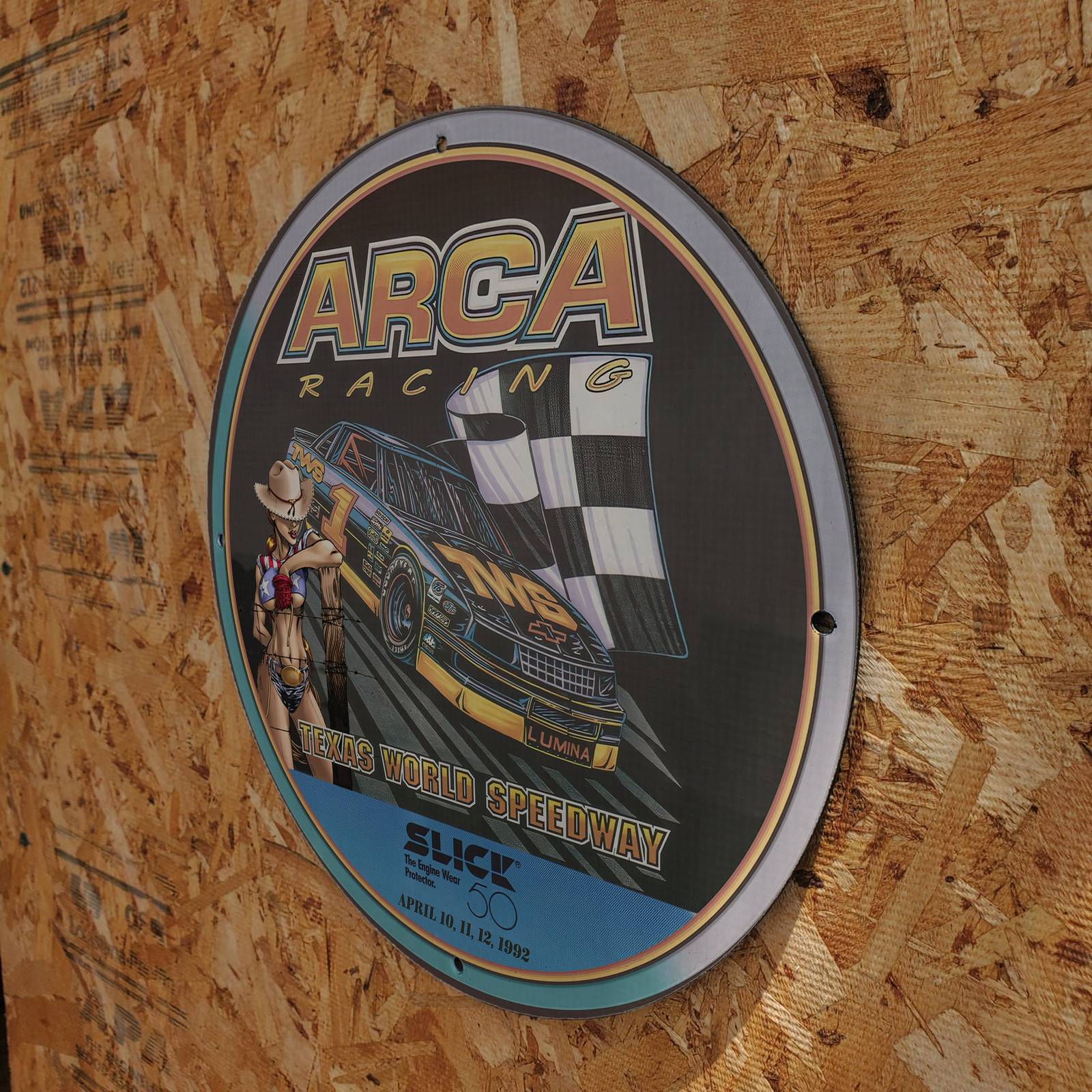 1992 Vintage Style Arca Racing Texas World Speedway Fantasy Porcelain ...