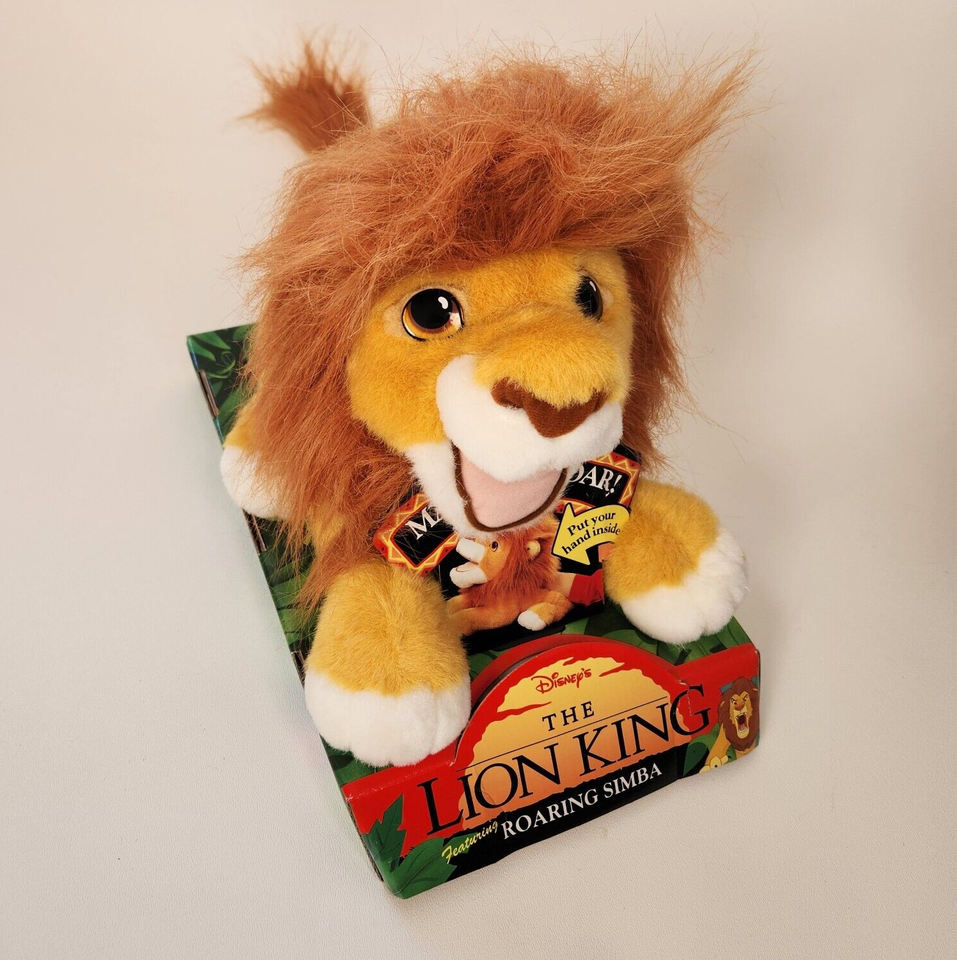 VINTAGE 1993 DISNEY THE LION KING ROARING SIMBA STUFFED ANIMAL PLUSH ...