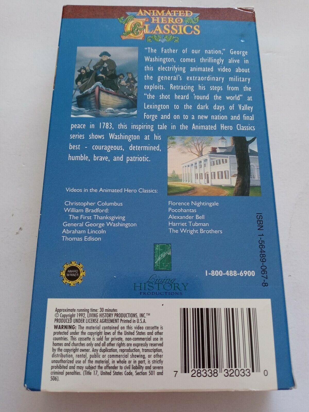 George Washington Animated hero Classics VHS - VHS Tapes