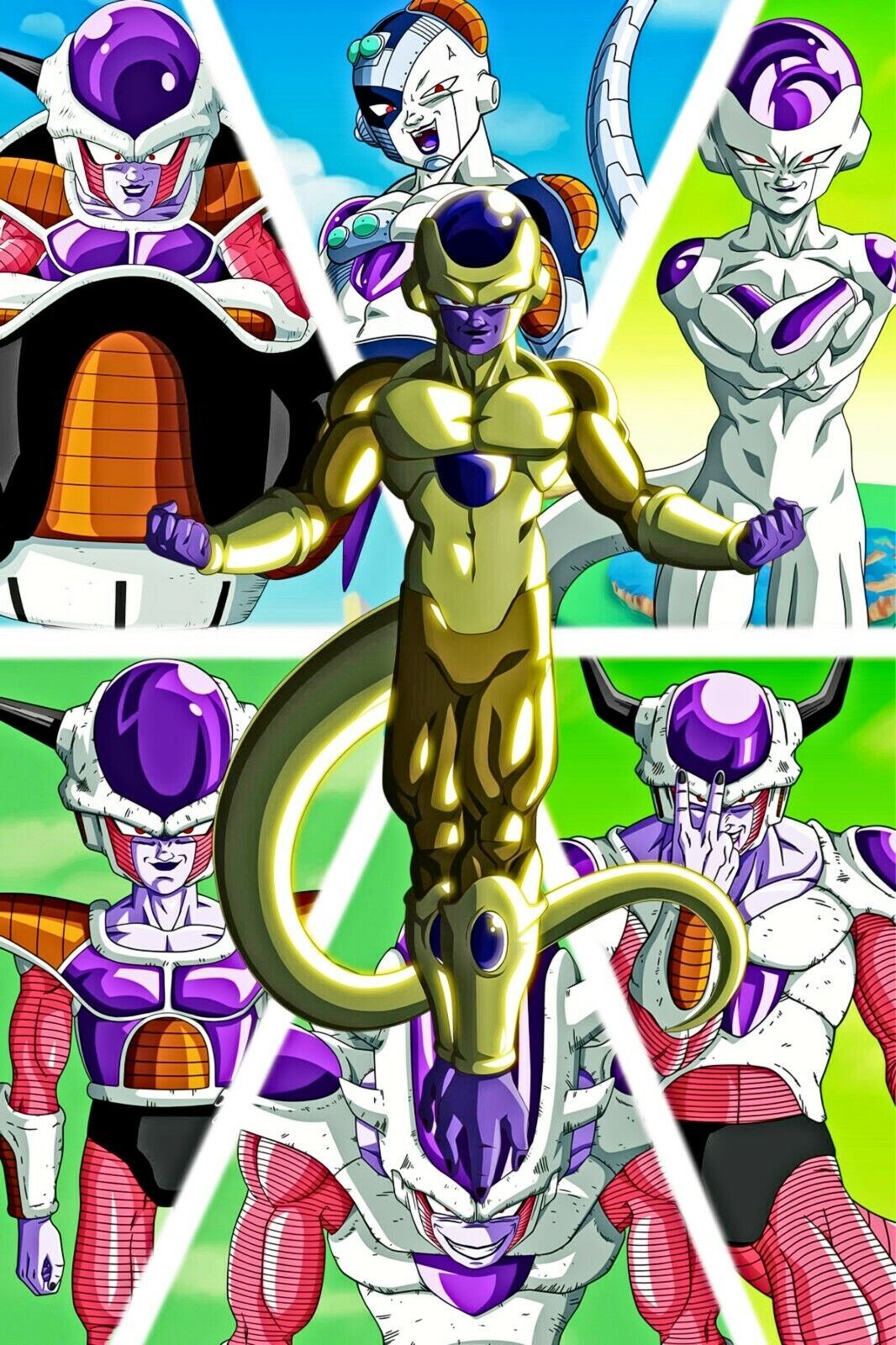 Evolution of Golden Frieza Poster | Dragon Ball Super | DBZ | NEW | USA ...