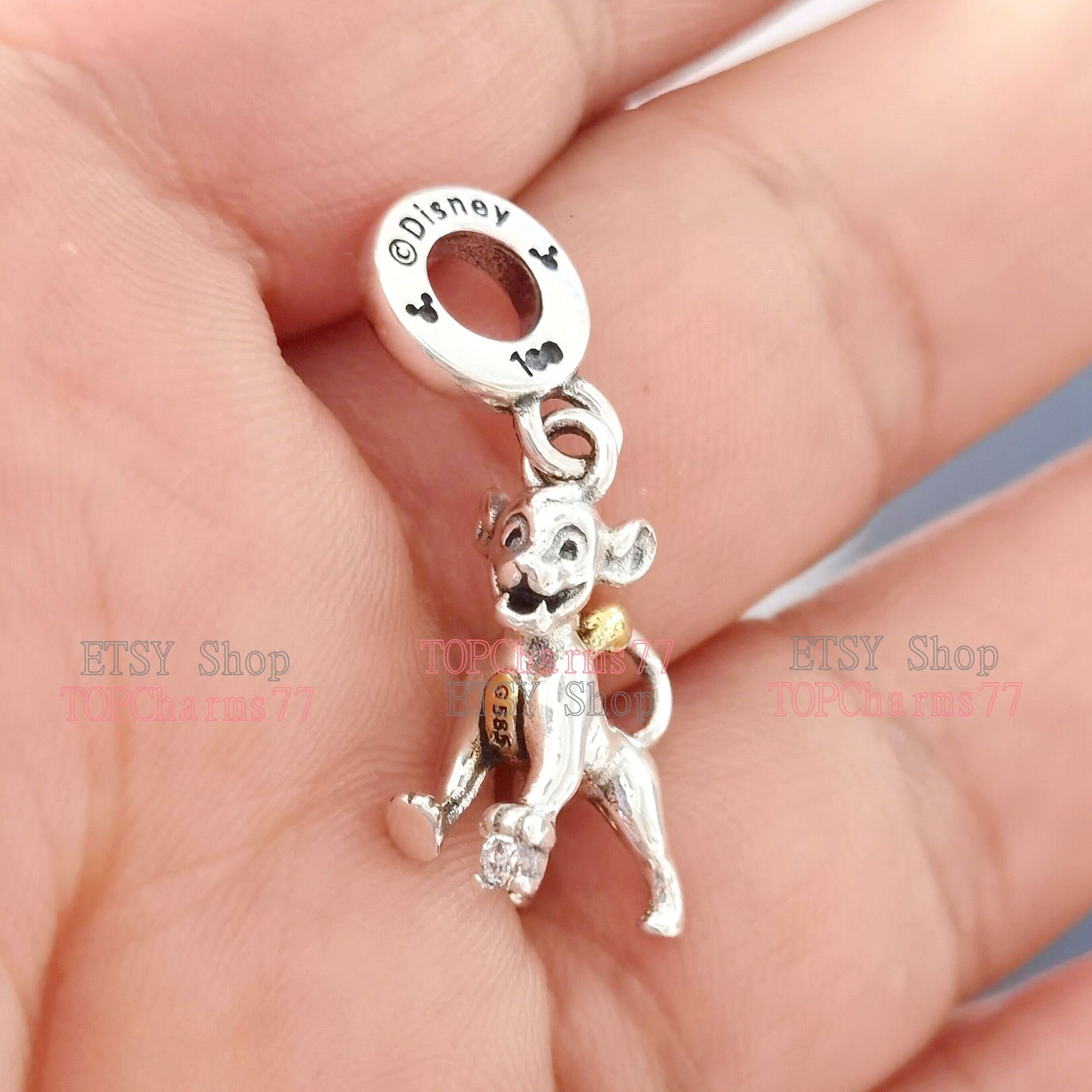 925 Sterling silver Disney 100th Anniversary Lion King Simba Dangle ...