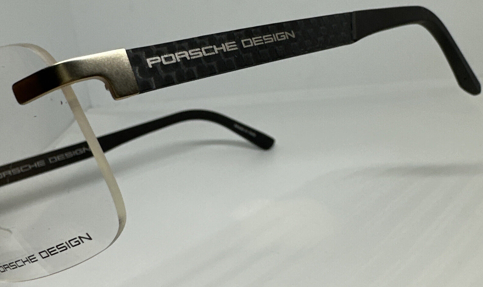 NEW AUTHENTIC PORSCHE DESIGN Rimless Eyeglasses P’8236 S1 B RX Italy ...