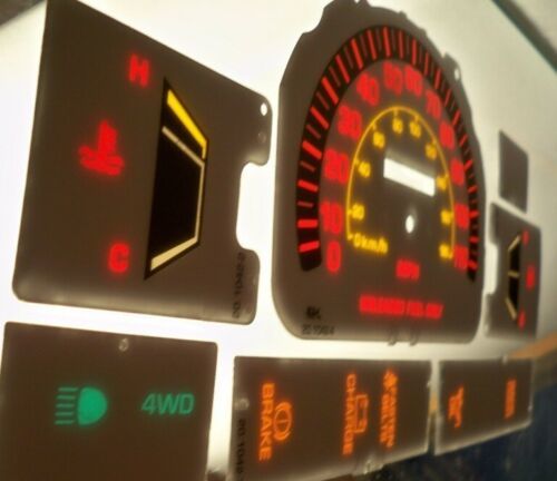 For 1984-1988 Toyota 4Runner 4 Runner Cluster White Face Glow Through ...