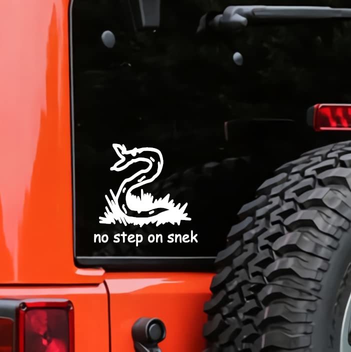 No Step on Snek Meme Vinyl Decal Sticker | Custom Truck Window Bumper ...