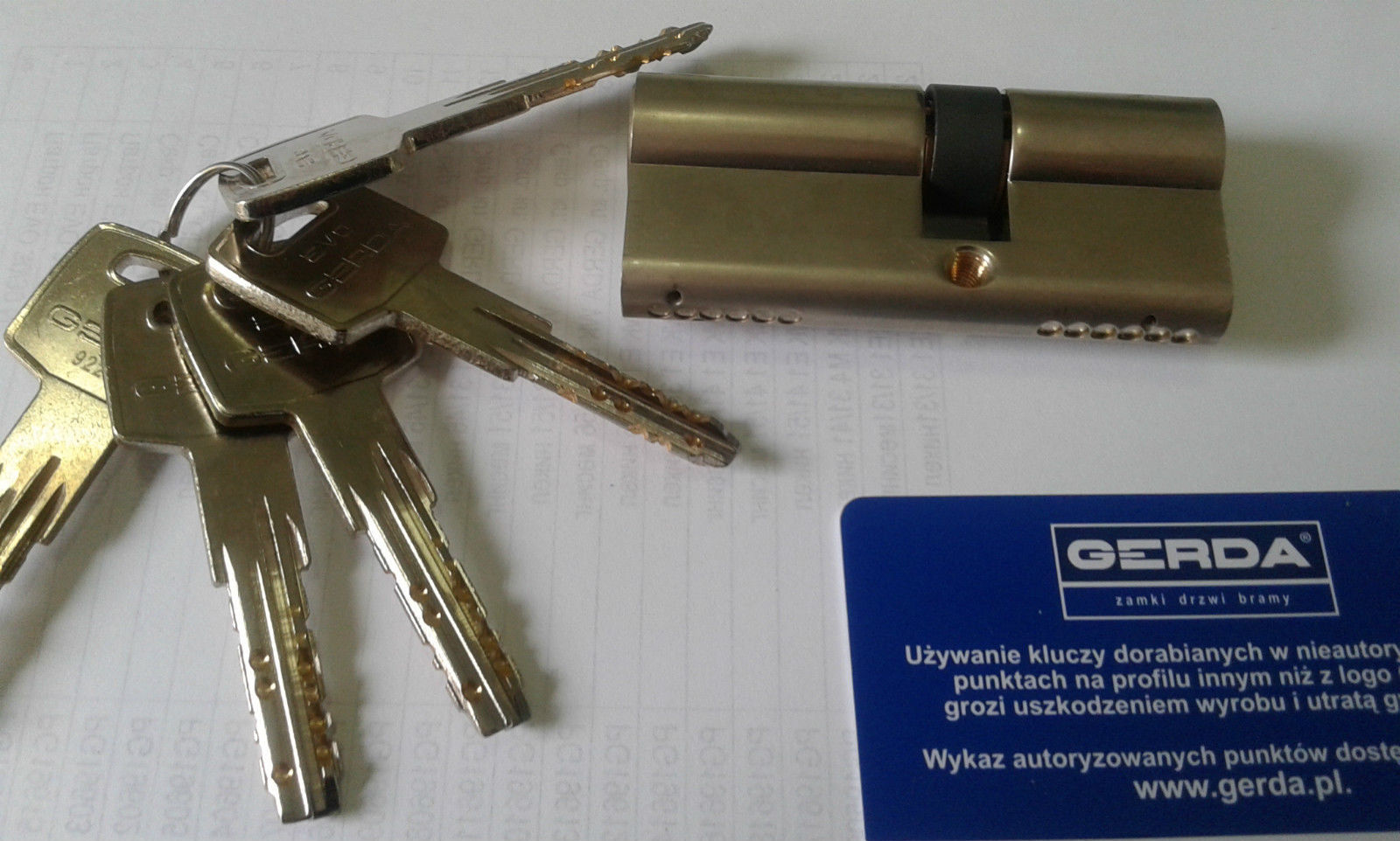 GERDA EVO High Security Lock Grade 5.1 With 5 Keys - Door Locks & Lock ...