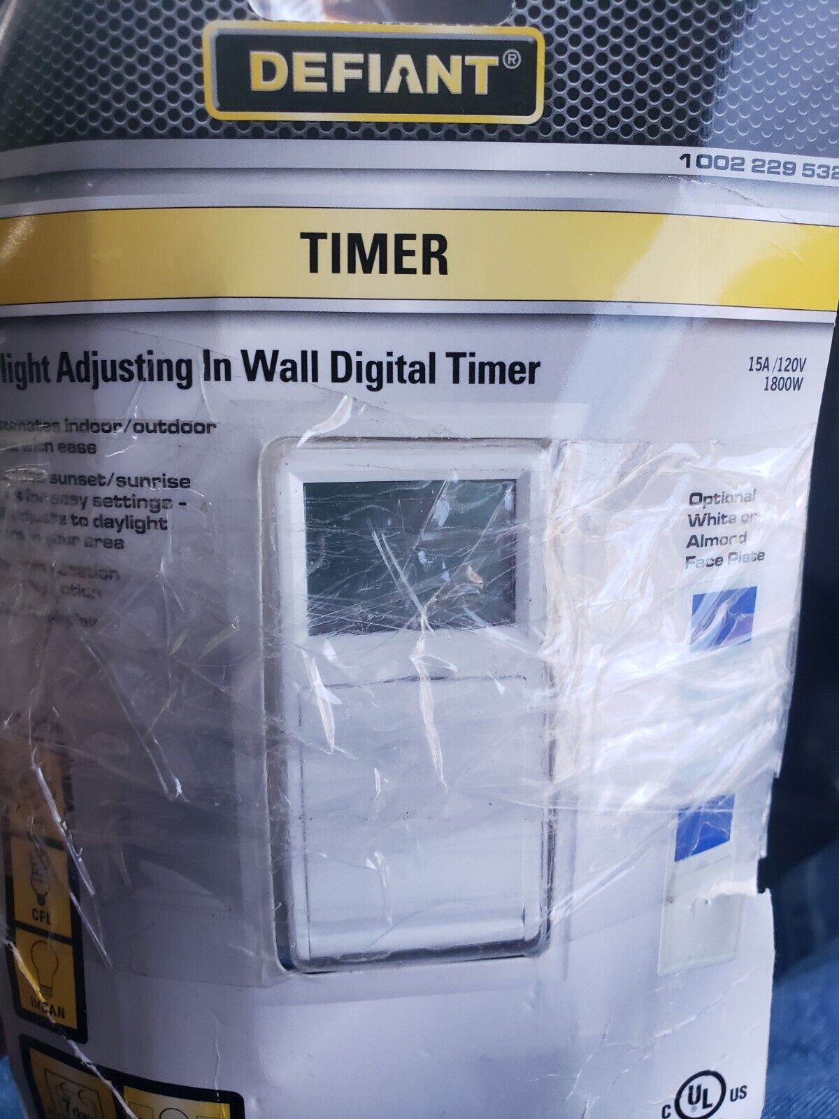 15 Amp In-Wall 3-Way Daylight Adjusting Digital Timer Switch with Screw ...