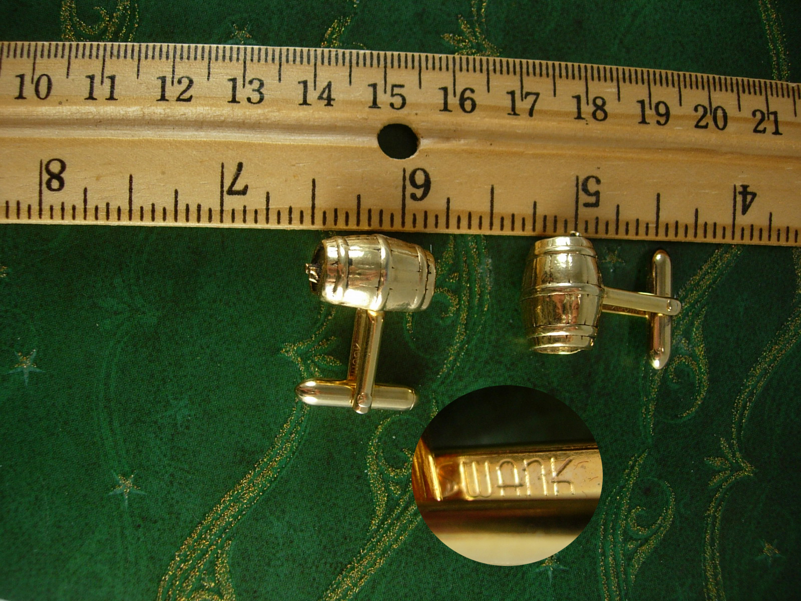 Beer Keg Cuff links BACHELOR PARTY gift Vintage Swank gold Cufflinks ...