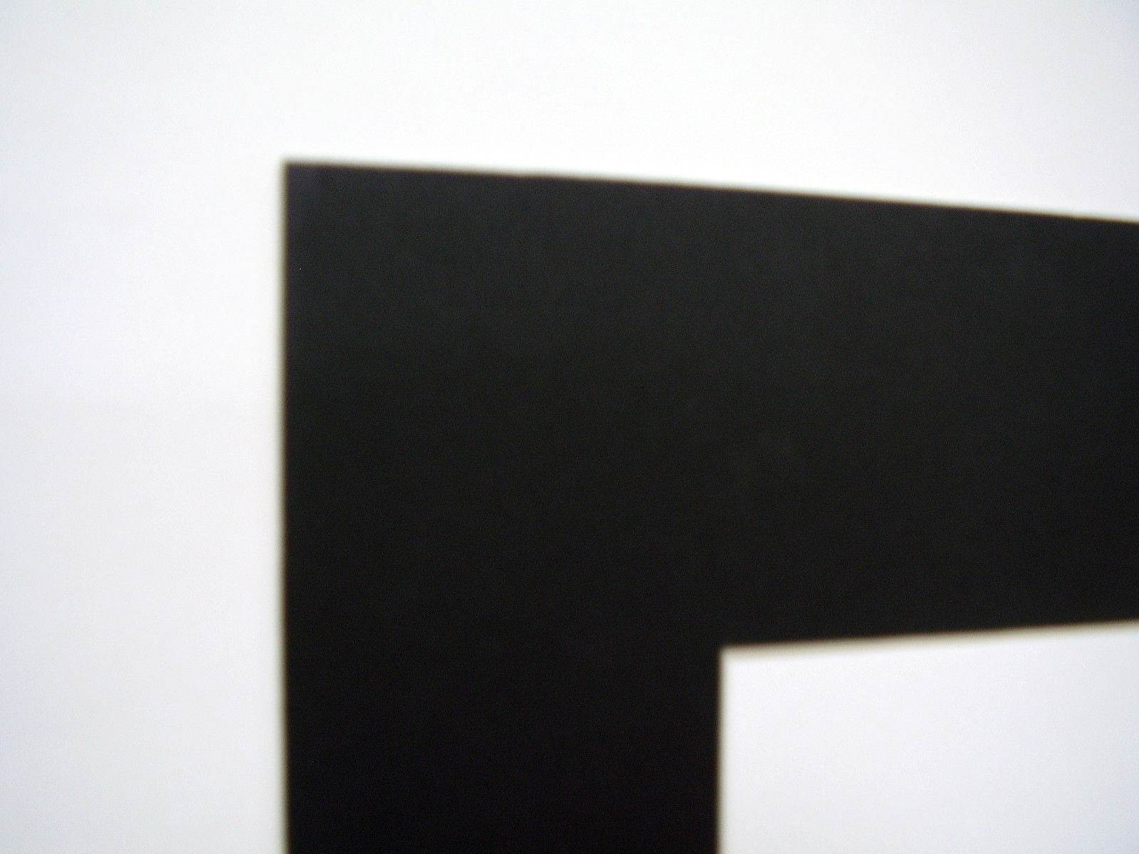 Picture Framing Mats 8x10 for 6x8 photo Black rectangle opening SET OF ...