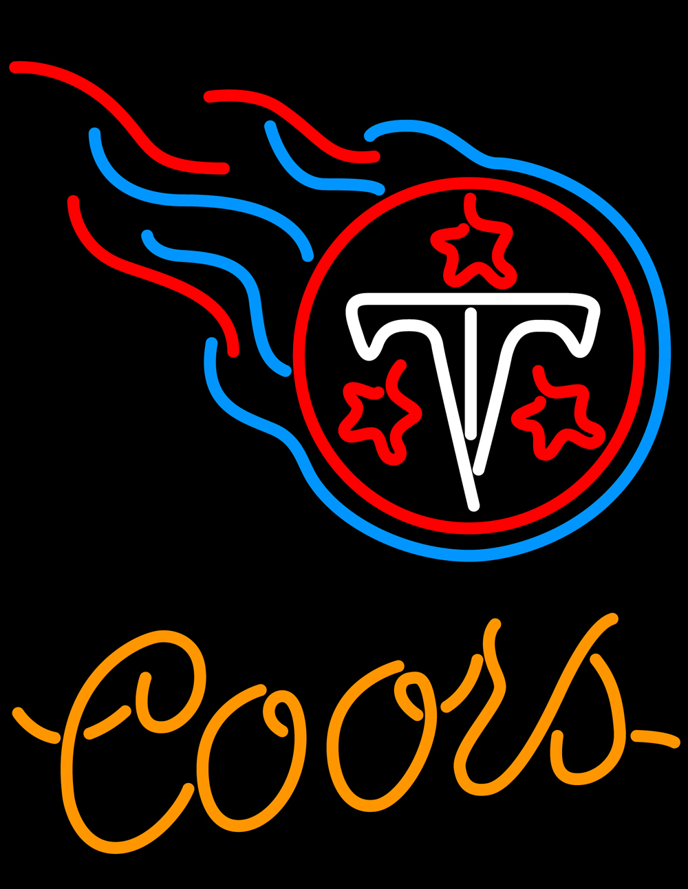 Coors Light NFL Tennessee Titans Neon Sign - Other Collectible Lighting
