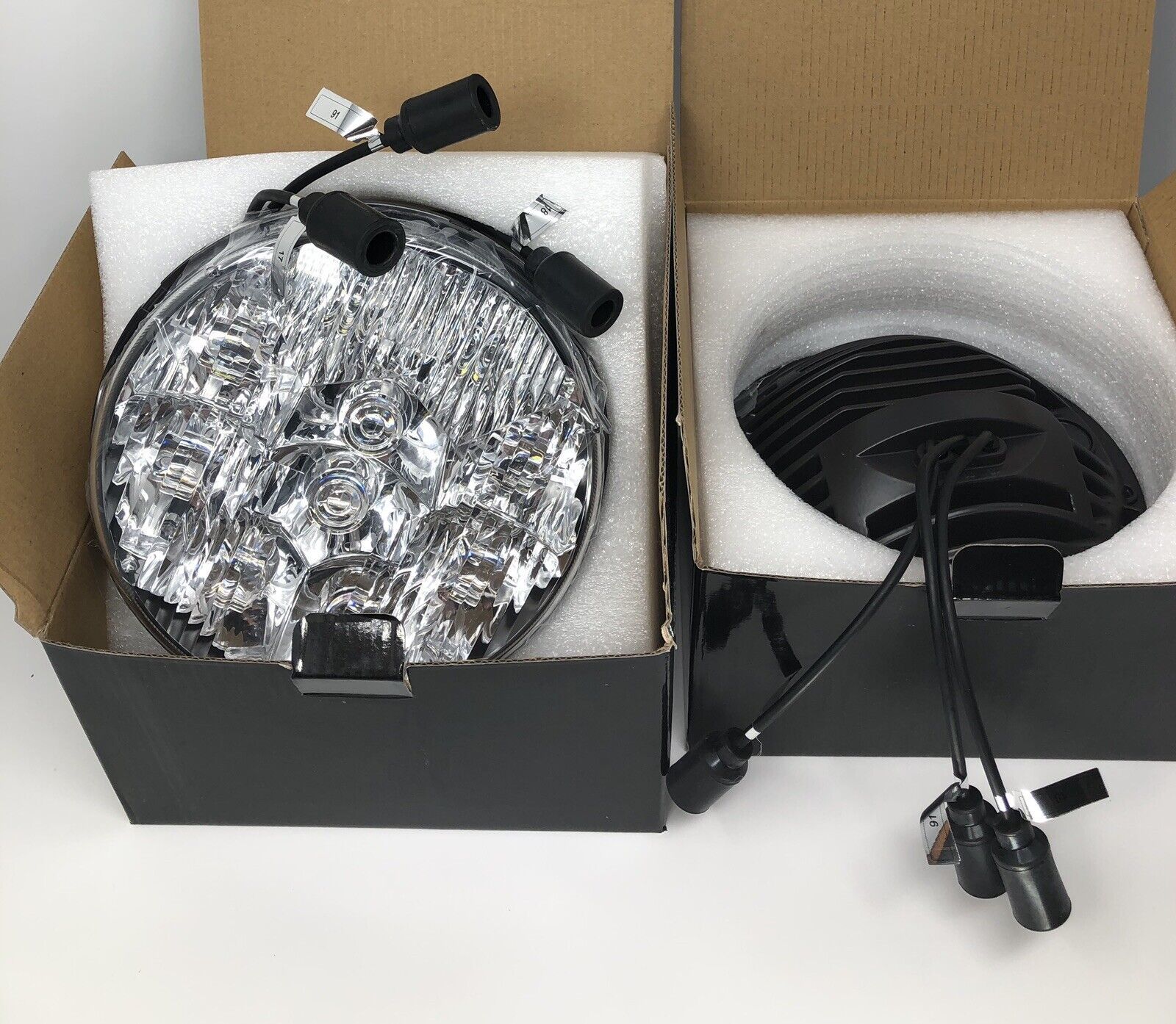 NEW Military HUMVEE LED Headlight Pair 24V Plug&Play M998 M1045A2 M35A2 ...