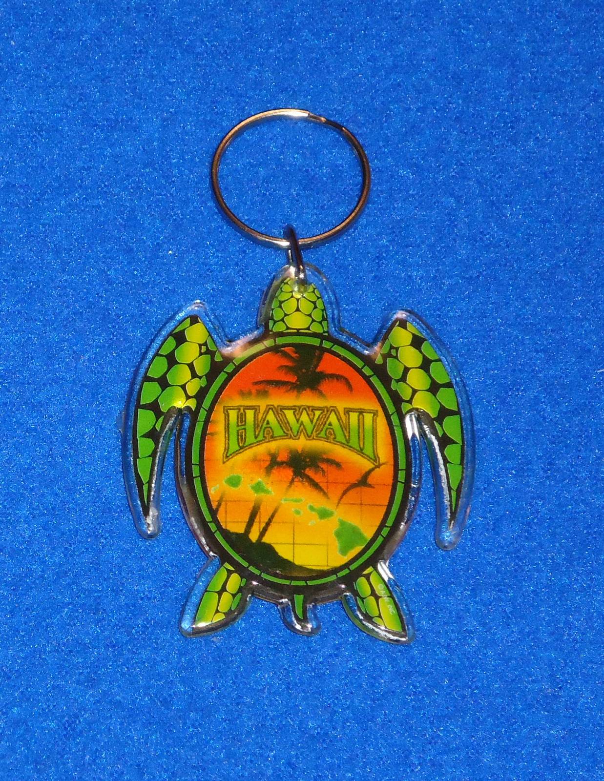 BRAND NEW AWESOME HAWAII KEYCHAIN PALM TREES SUNSET BEACH SAILBOAT ...