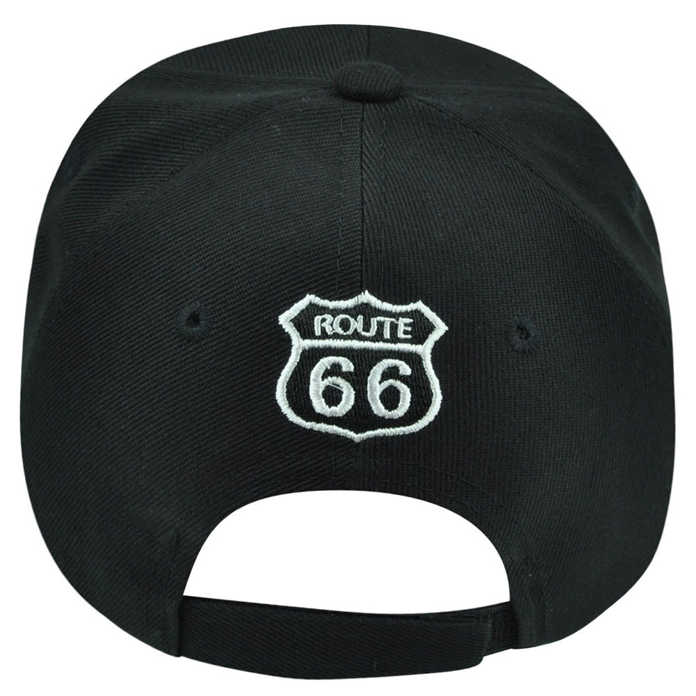 Biker and Cycle on a New Black Route 66 Ball Cap with tags - Other Fan ...