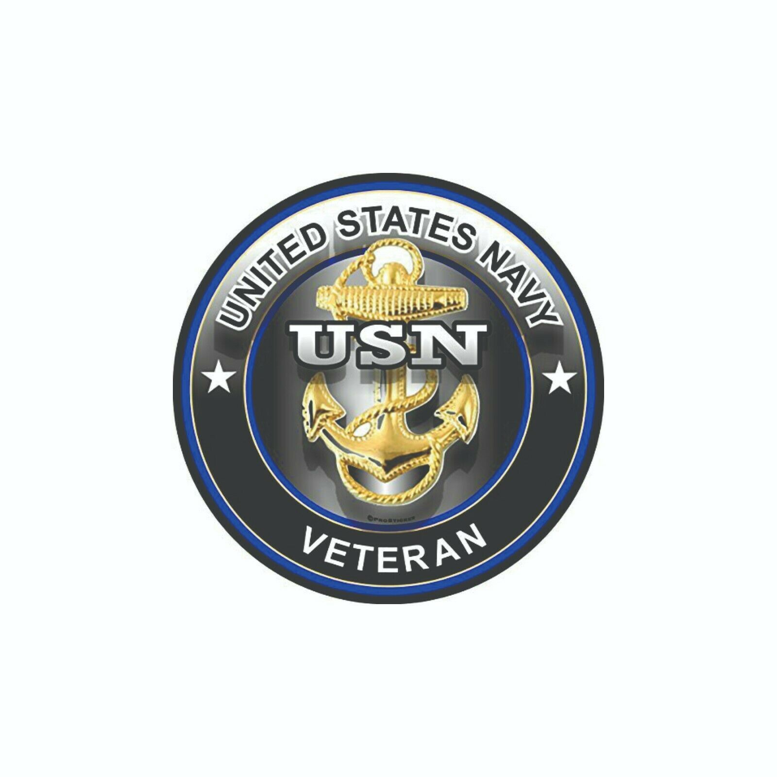 US Navy Veteran Emblem Decal / Bumper Sticker and similar items
