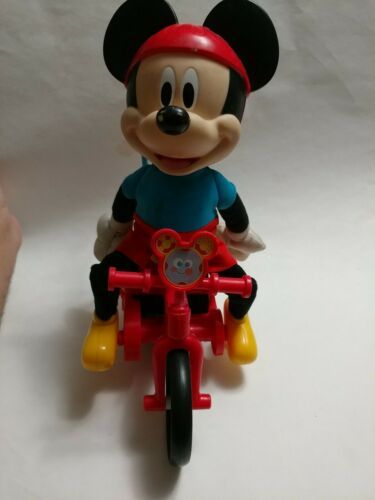 Disney Mickey Mouse Riding Bike SILLY WHEELIE Interactive Talking ...