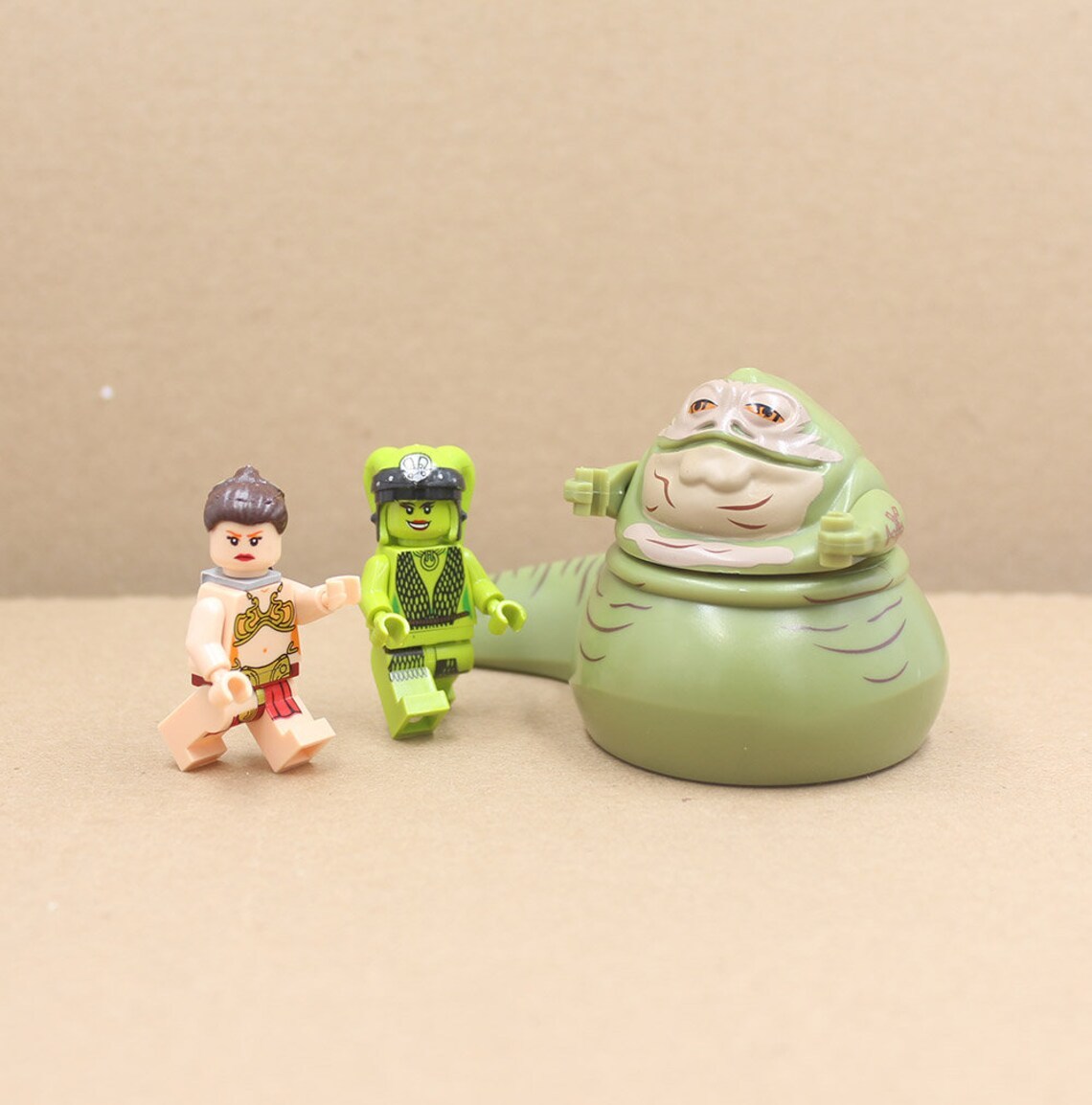 3pcs Star Wars Jabba the Hutt with Slave Girls Leia Oola Minifigures ...