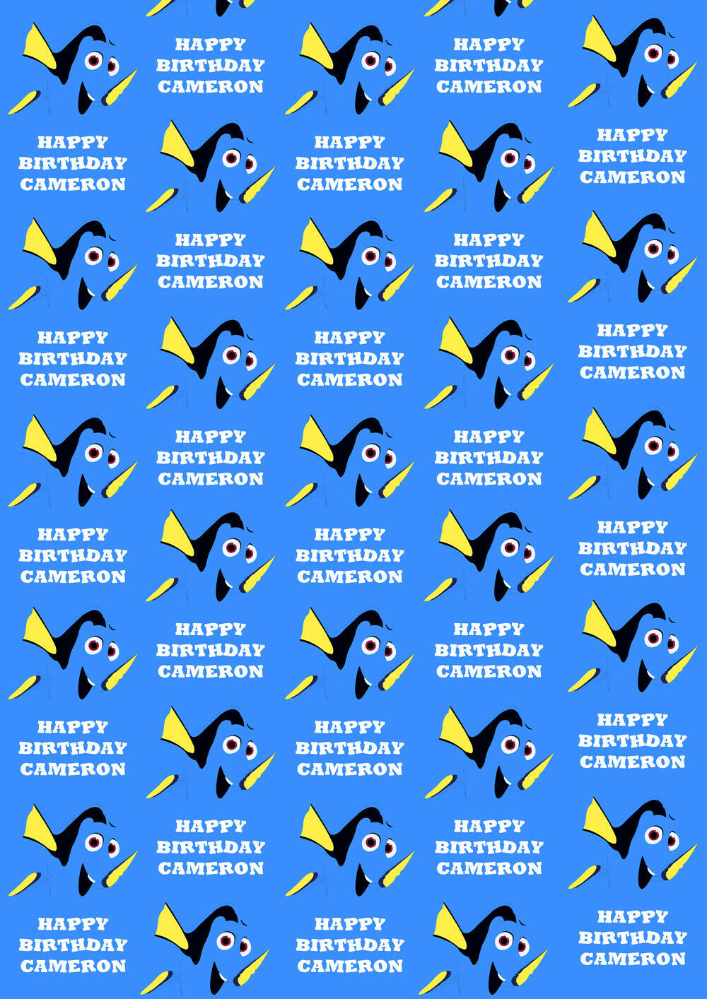 Dory Personalised Gift Wrap - Disney's Finding Nemo Wrapping Paper ...