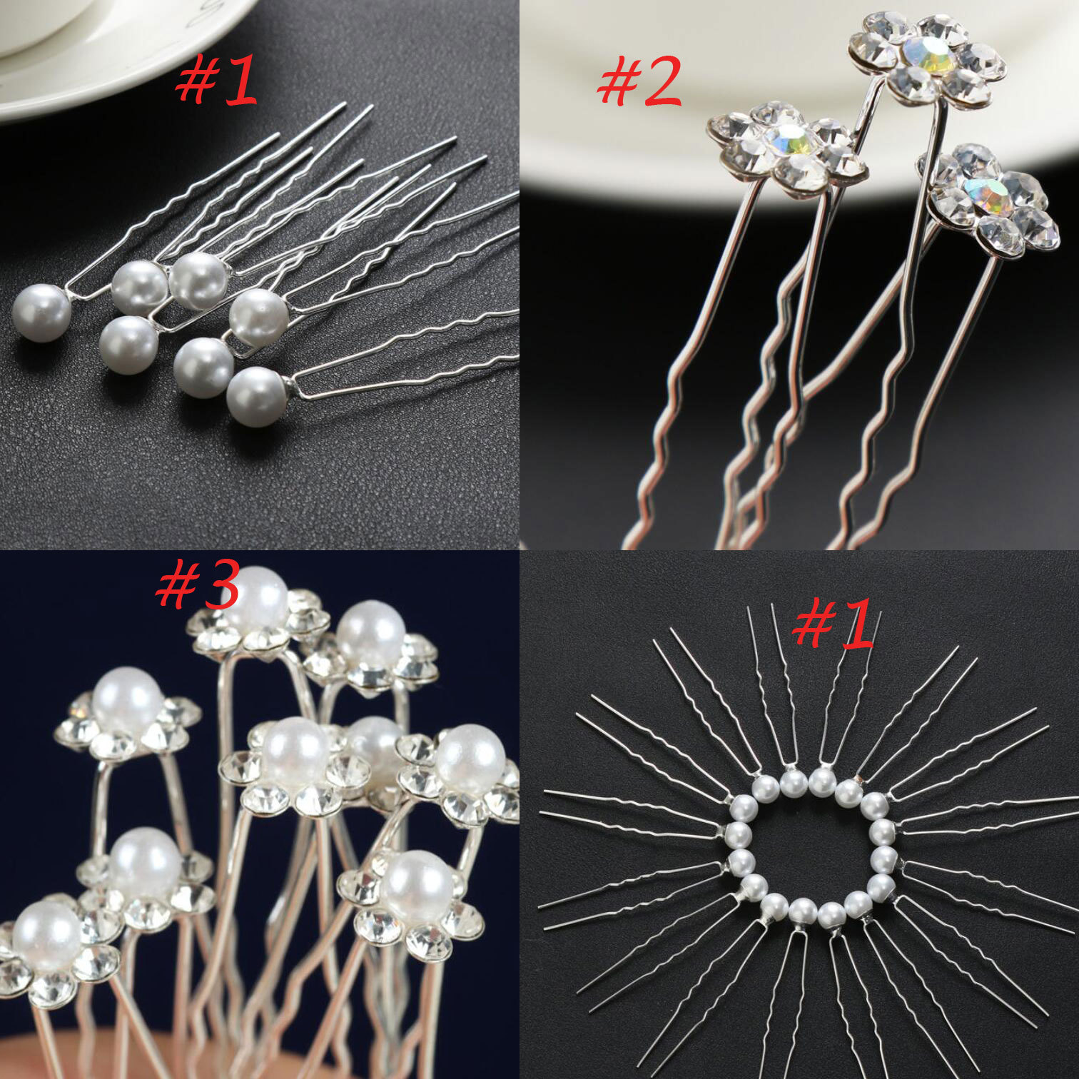 Wedding Hair Pins, Wedding Hair Pins for Bridal, 50 Piece/Set HairPin ...