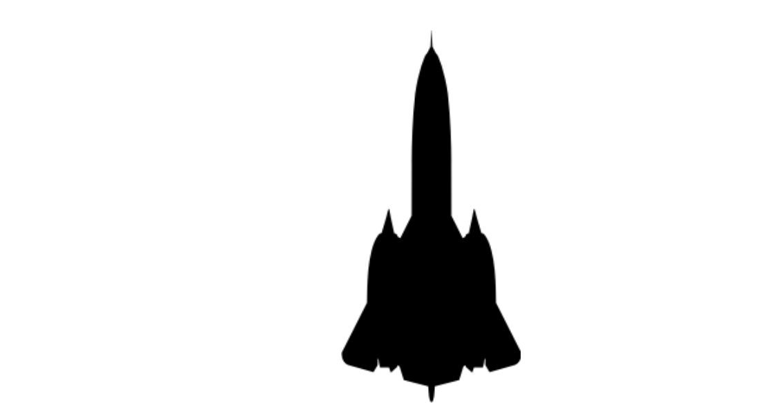 4" us military aircraft silhouette sr-71 lockheed blackbird sticker ...