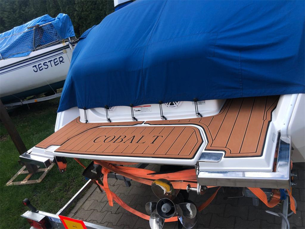 2017 Cobalt 24 SD Swim Step Transom Pad Boat EVA Foam Faux Teak Deck ...