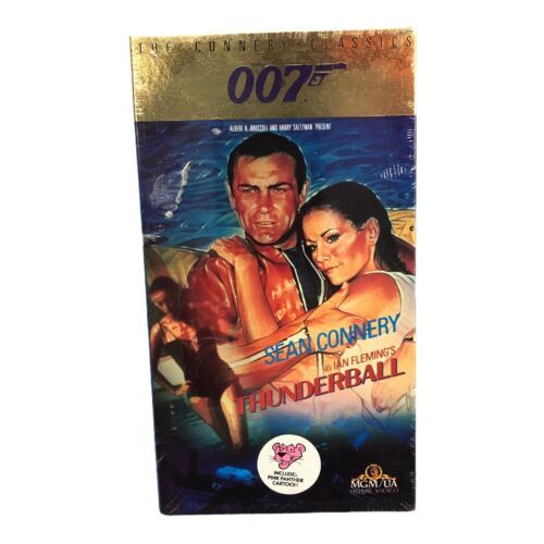 Thunderball VHS NEW FACTORY SEALED Sean Connery James Bond 007 Pink Panther - VHS Tapes