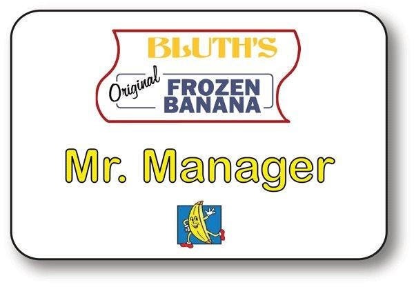 Bluths Frozen Banana MR. MANAGER Arrested Development Magnetic Fastener ...