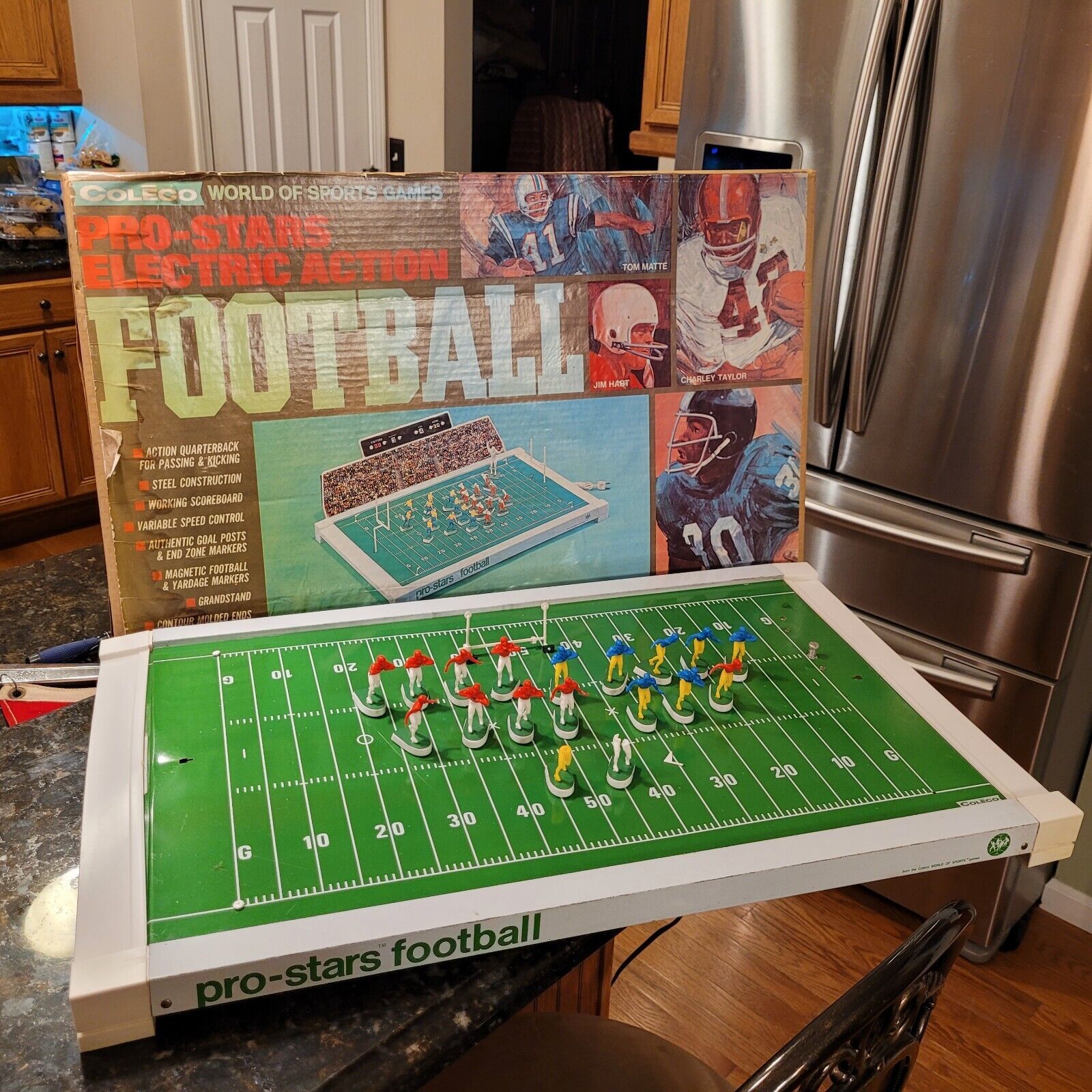 Coleco World of Sports Pro-Stars Electric action vibrating football ...