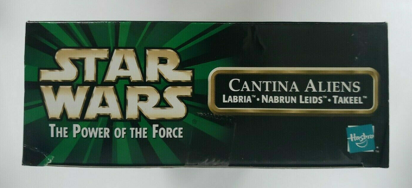 1998 Star Wars Hasbro Cantina Aliens Labria Nabrun Leids Takeel Figures ...