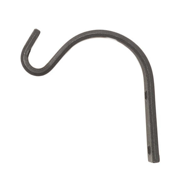 ARCHED WROUGHT IRON HOOK - Heavy Duty Metal Hanger in 3 Sizes - Plant ...