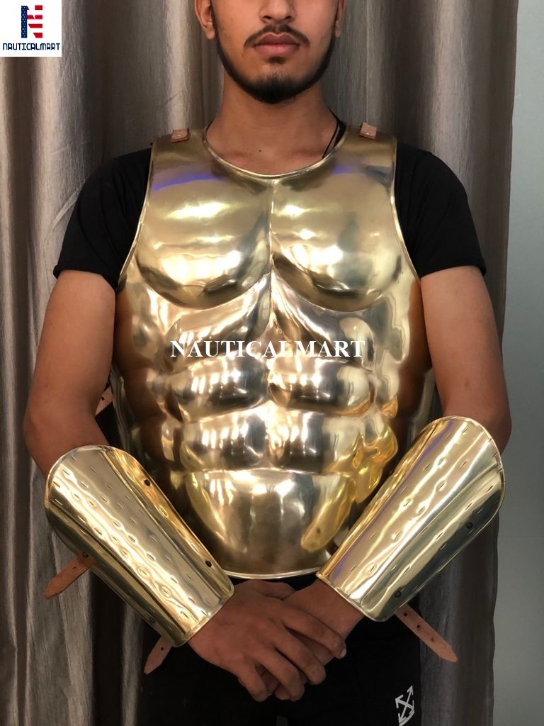 NauticalMart Roman Armour Costume Muscle Body Armor With Leg or Arm ...