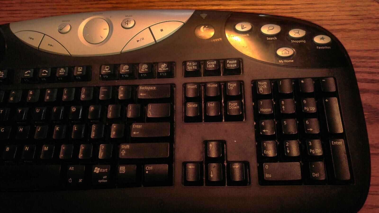 Logitech Black Cordless Y Rj20 Keyboard As Is Untested Keyboards And Keypads