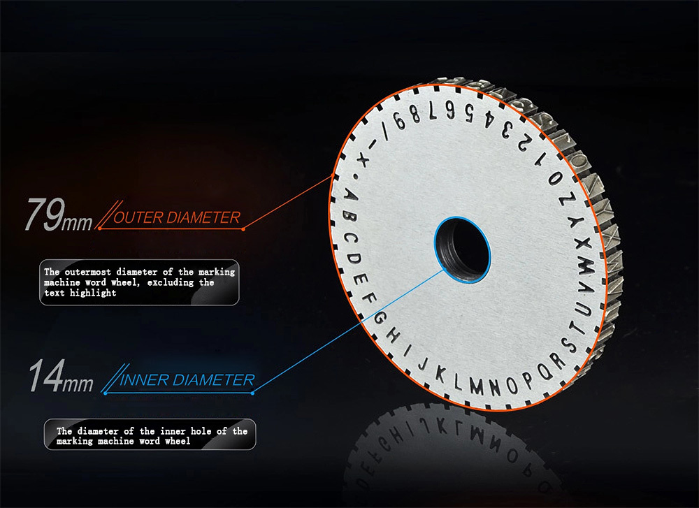 Semi-automatic Sheet Embosser Machine Wheel Font Metal Stamping Printer ...