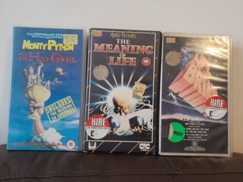 Monty Python VHS Bundle The Holy Grail The Meaning of Life, The Life of ...