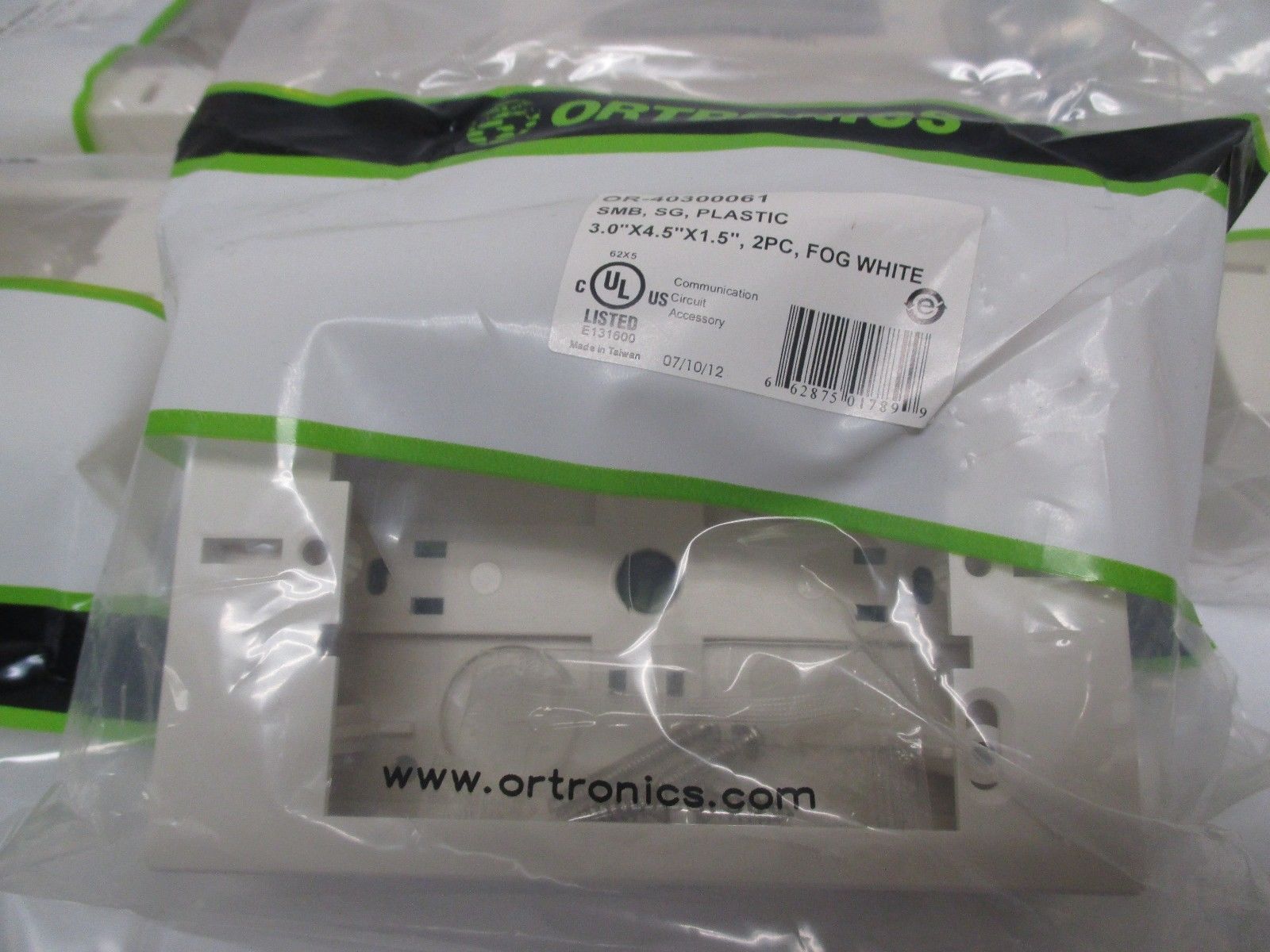 LOT OF 10 Ortronics 40300061 Low Profile Surface Mount Wall Box 3" x 4. ...