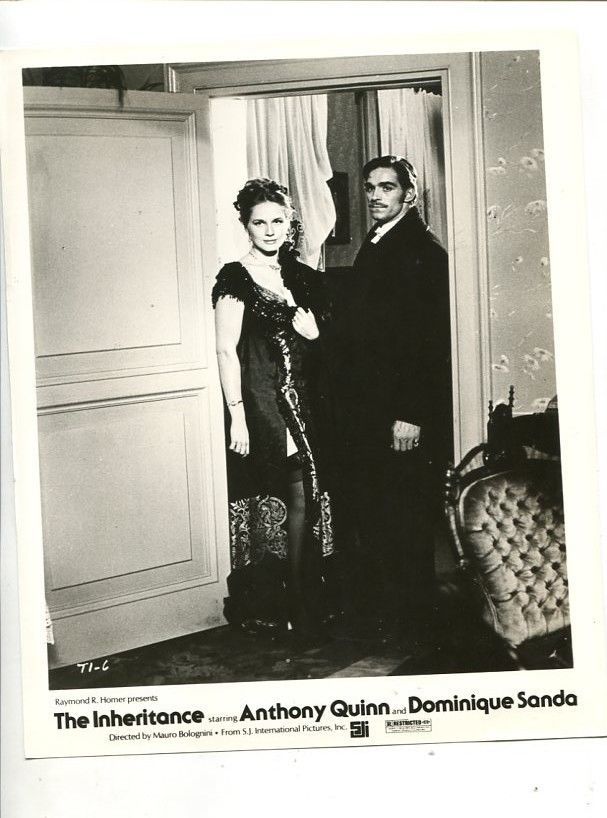 INHERITANCE-1976-8X10 PROMO STILL-ANTHONY QUINN-DOMINIQUE SANDA-DRAMA ...