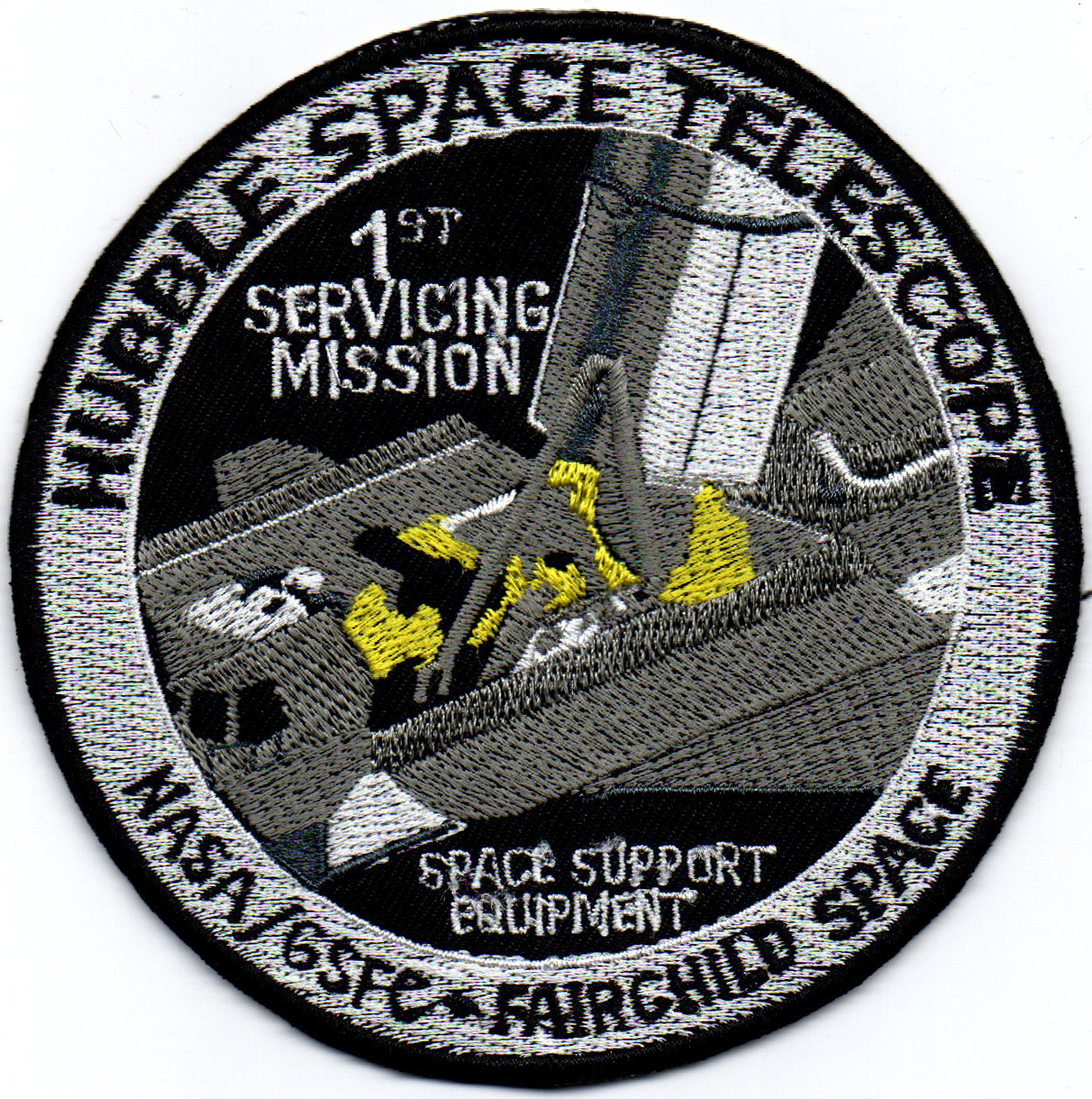 Human Space Flights STS 61 Hubble Telescope 1st Servicing Mission Support Patch - Patches