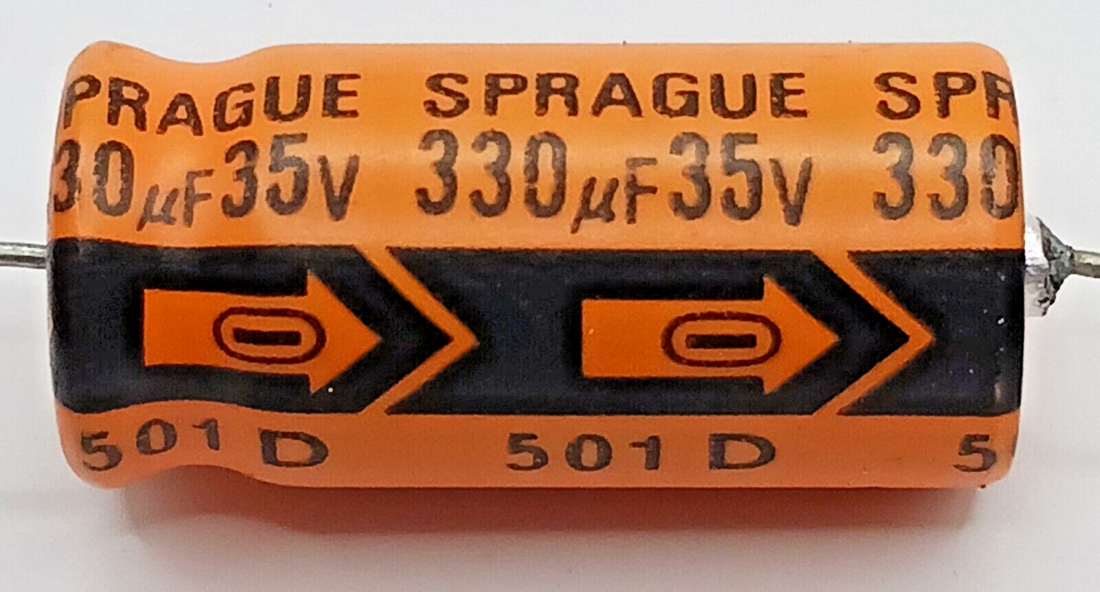 Sprague Capacitor 330uF 35V 100PCS - Vintage Capacitors