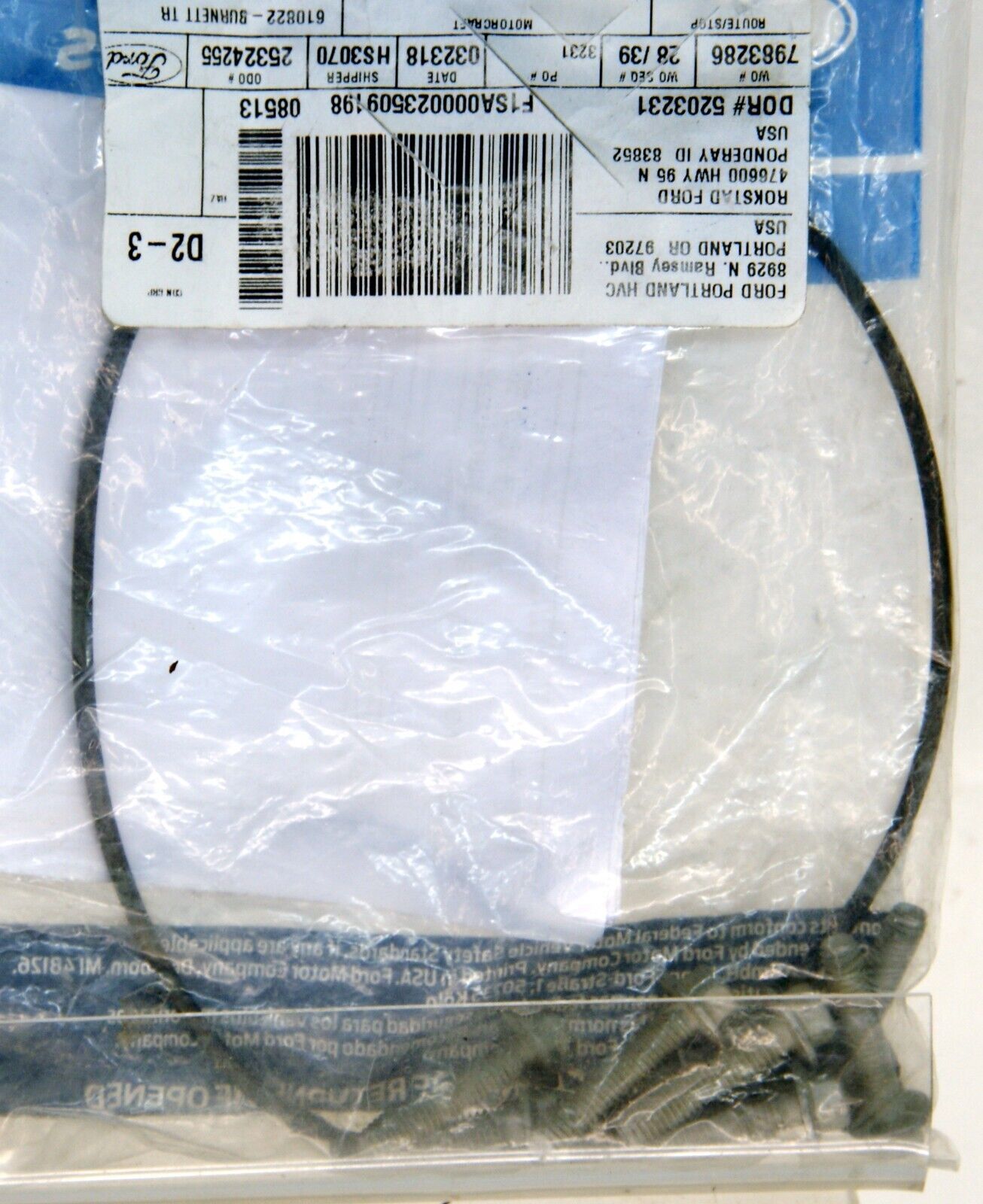 2013-2019 Ford CV6Z-7275-K 4WD PTO Side Cover Seal Kit OEM 5124 ...