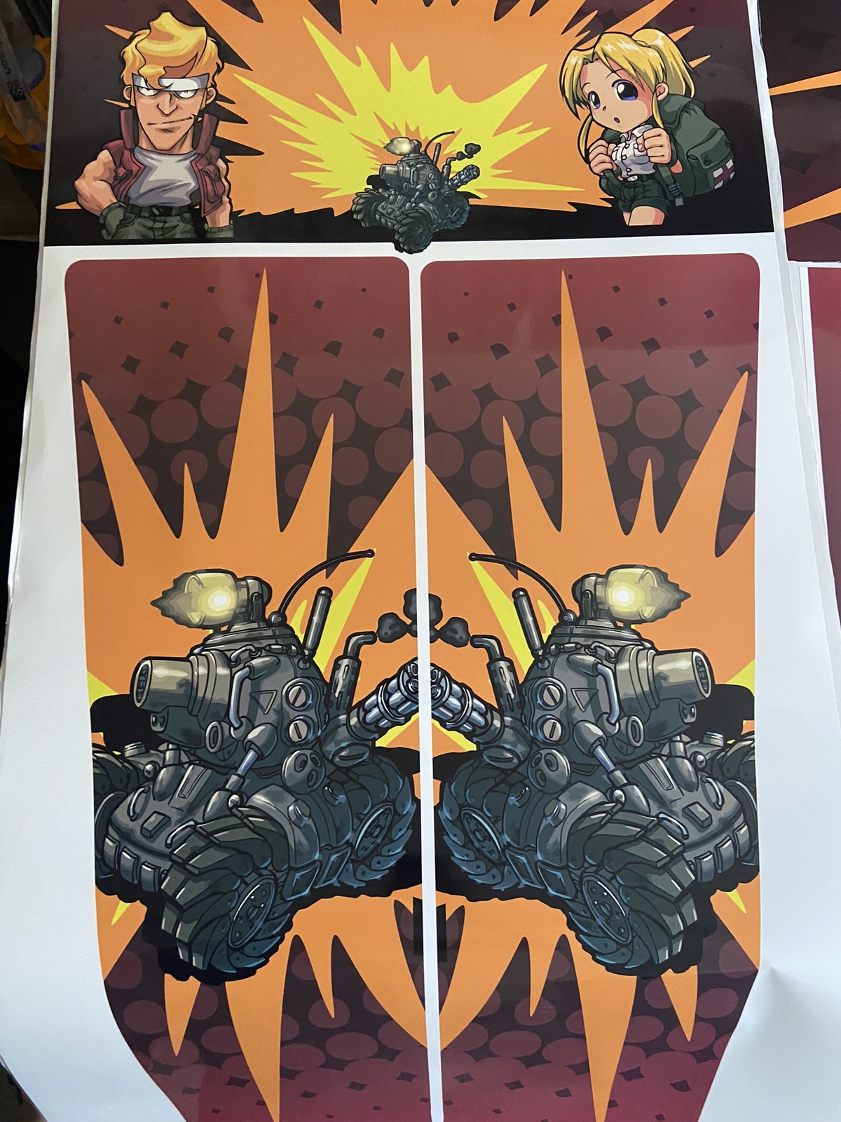 Metal Slug Pinball Decal Pinball Cabinet Graphic Art Vinyl Sticker ...