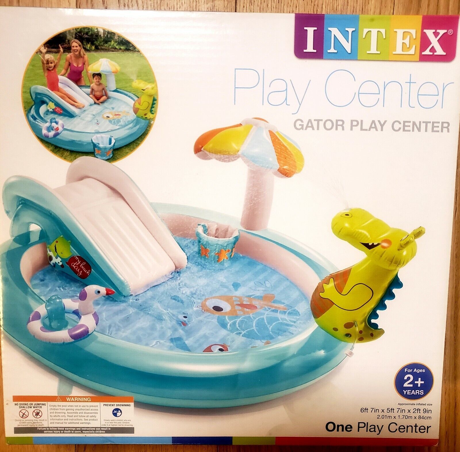 Intex Gator Play Center Pool Water Side Sprinkler NEW NIB Summer Fun ...