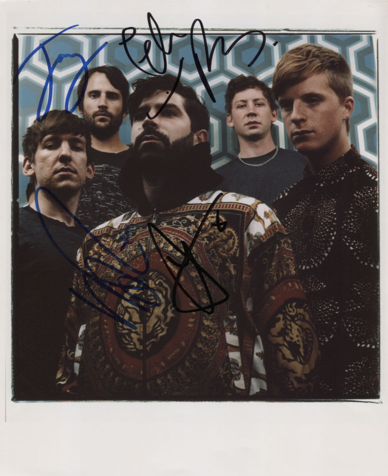The Foals (Band) FULLY SIGNED Photo + COA Lifetime Guarantee - Music